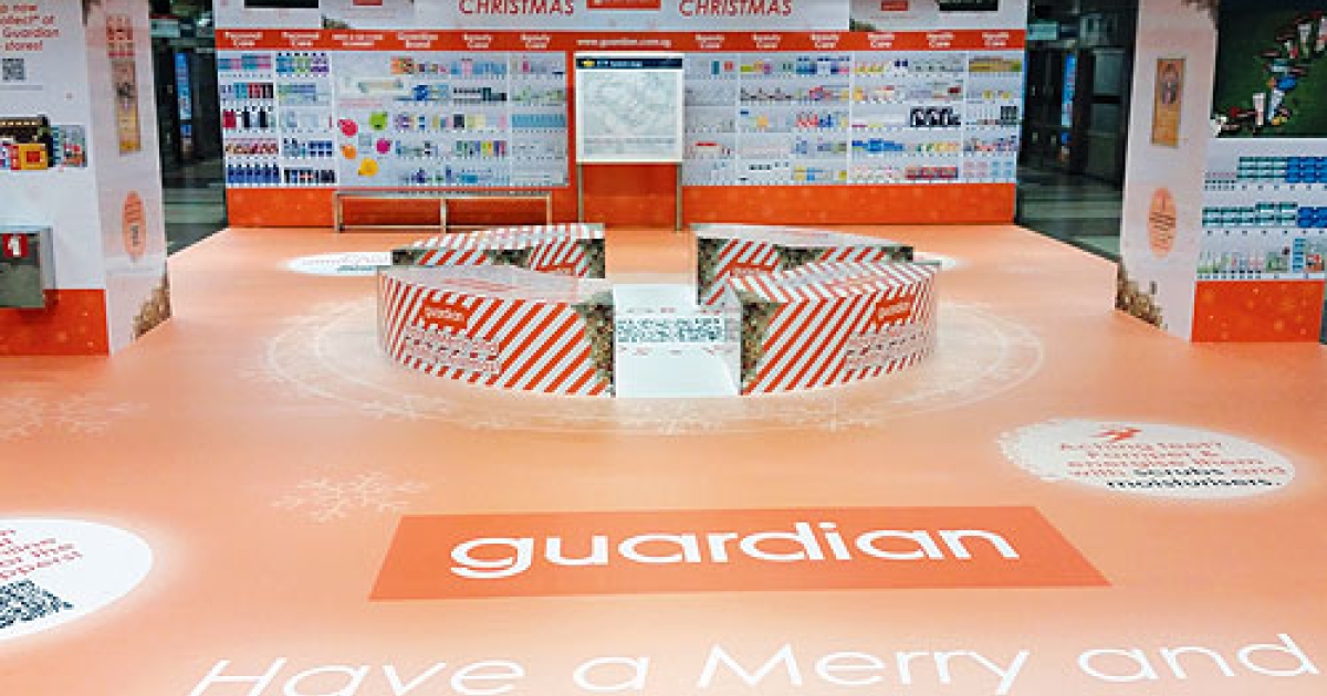 Singapore commuters shop at Guardian's virtual pop-up store | Retail Asia