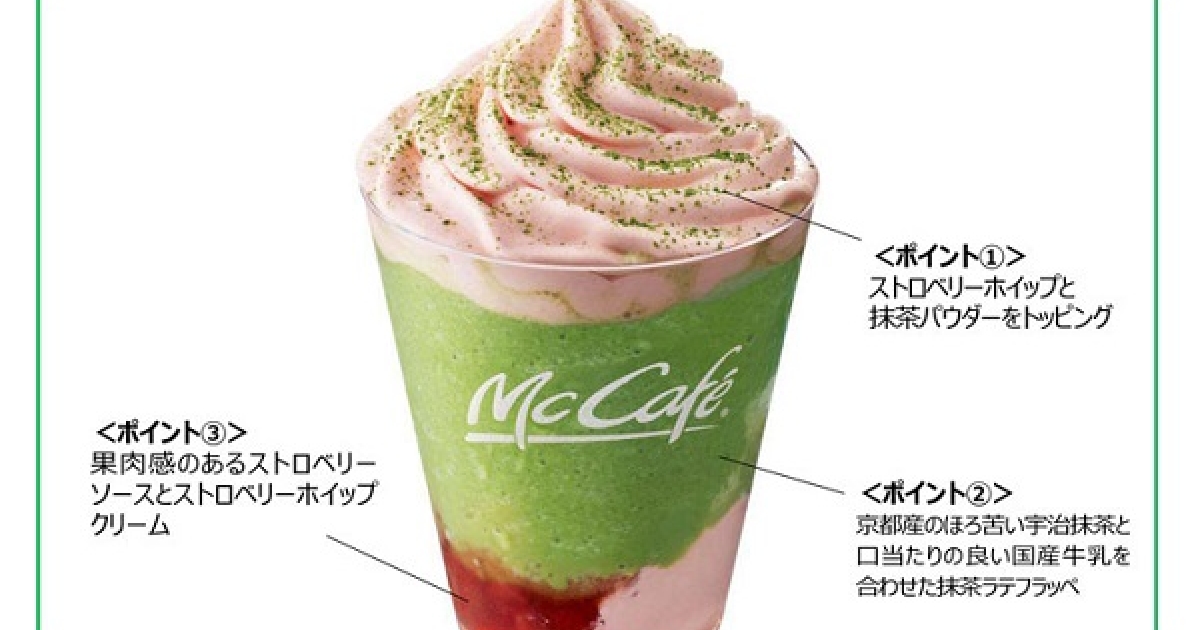 McDonald's Japan unveils new Strawberry Matcha Frappe | QSR Media Asia