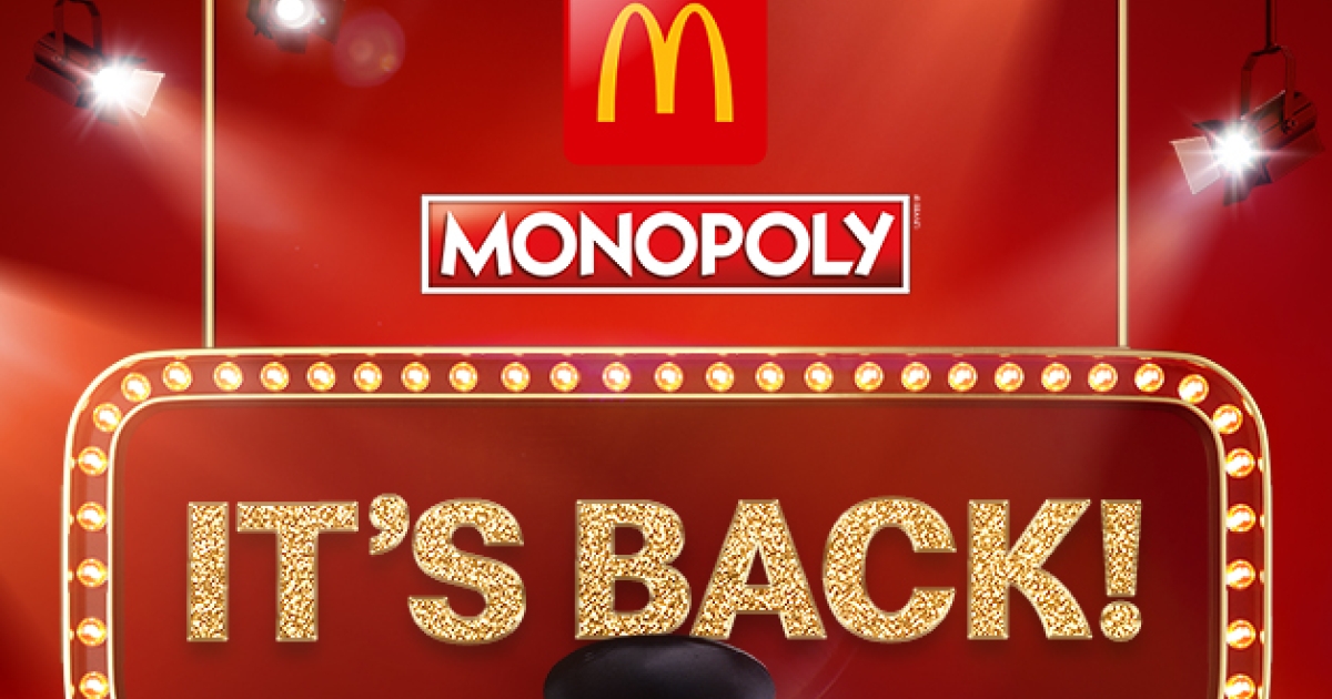 McDonald's Monopoly Game returns on 31 August | QSR Media Australia