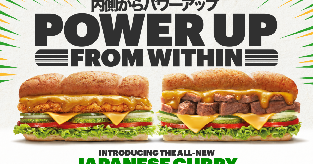 Subway SG taps Manga culture; adds new Japanese curry sub menu | QSR ...