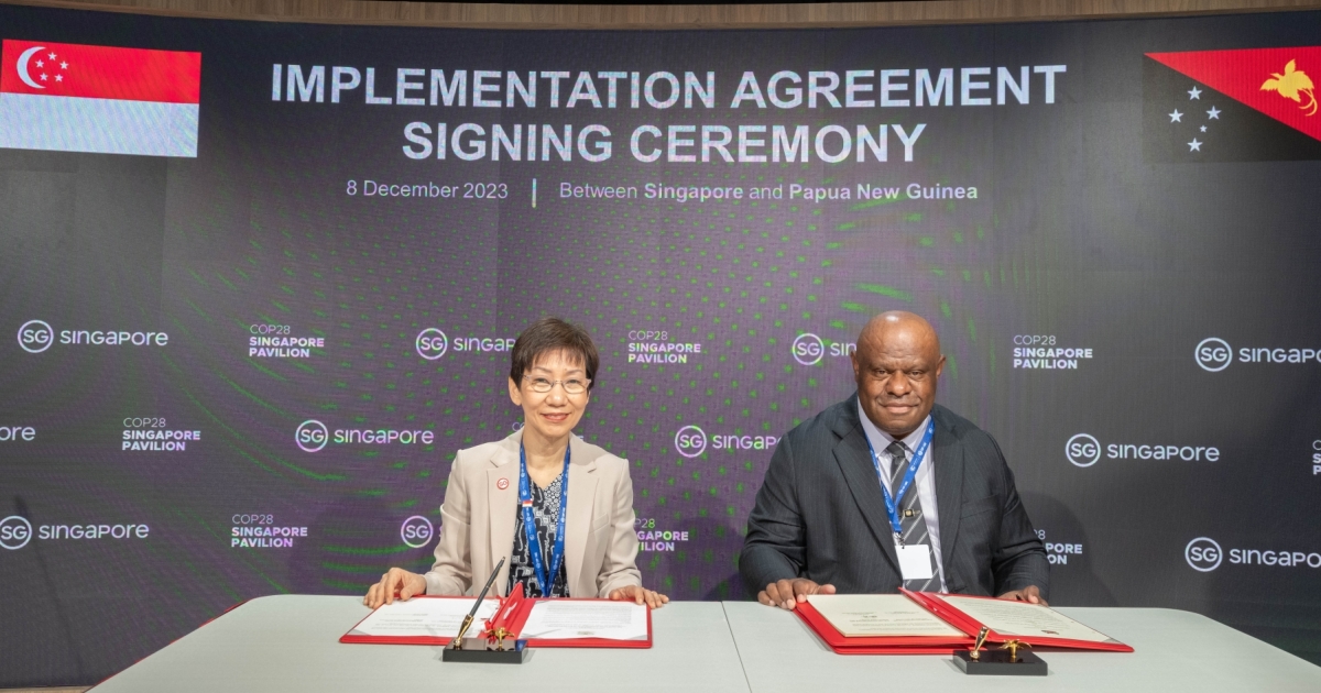 Singapore, Papua New Guinea ink deal for carbon credits collaboration ...