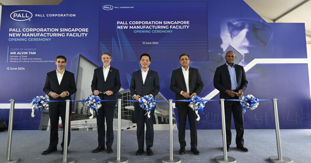 Pall Corporation opens new $150m facility in Singapore for ...